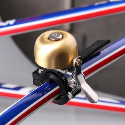 Cina Corno di alluminio per biciclette retrò classiche Ciclismo Accessoiri manubrio bicicletta oro nero in vendita