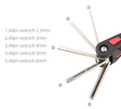 China 18-in-1 Bicycle Repair Tools Set Hexagon Screwdriver Wrench Hex Spoke Chain Removal Tool Essential Bike 280g for sale