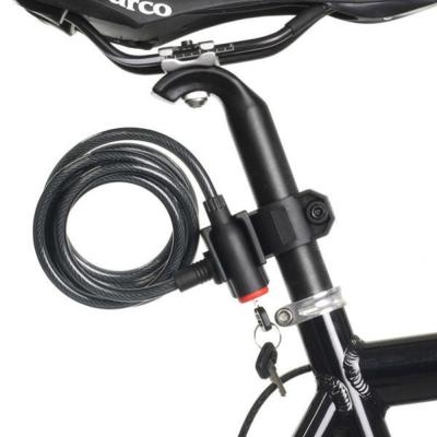 Cina Anti-furto di biciclette di sicurezza blocco in acciaio inossidabile bobina del cavo per castello motociclo motociclo MTB bicicletta con 2 chiavi in vendita