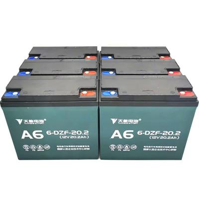 China 12V20.2Ah 6-DZF-20.2 Bateria de ácido de chumbo GEL seco carregado selado para skate elétrico à venda