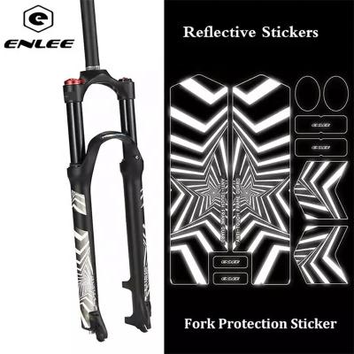 Cina 2021 ENLEE Adesivi per forcelle riflettenti MTB Bicicleta stradale/Scooter 3D Accessoari per biciclette con pellicola protettiva in vendita