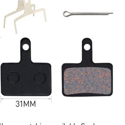 Quality 35x30.5mm Red Metal Brake Pad for Resin MTB Mountain Bike Disc Rotor Braking Pads for sale