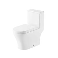 Quality PP One Piece White Toilet 370x695x735mm P Trap Commode For Bathroom for sale
