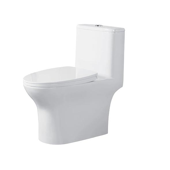 Quality Ceramic One Piece Toilets Efficient Siphonic One Piece Closet 370x675x720mm For Bathroom for sale
