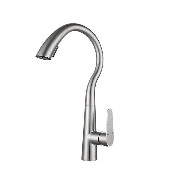 Quality 430mm Hot And Cold Water Mixers One Handle Chrome Kitchen Mixer Taps Modern Orin ORSS1555508 for sale
