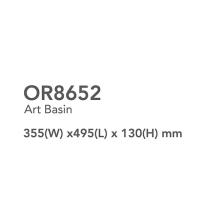 China Space Saving White Countertop Sink Durable Rectangular Ceramic Vessel Sink Orin OR8652 for sale