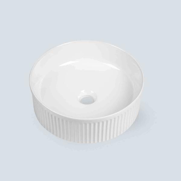 Quality Easy Clean Round Ceramic Wash Basin White Basin Without Overflow Orin OR8413 for sale