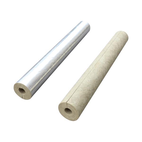 Quality Fireproof Insulated Mineral Wool Tube Insulation Rock Wool Pipe Cover In HVAC for sale