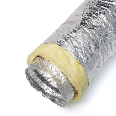 China 100mm Insulated Flexible Air Duct For Thermal Insulation And Performance In HVAC Systems Te koop