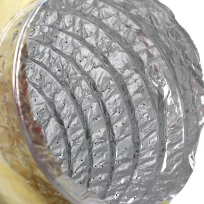 Cina Aluminum Foil And Fiberglass Insulation insulated ducting For AC Insulated Duct Systems in vendita