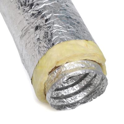 Cina Aluminum Foil And Fiberglass Insulated Flexible Duct For Thermal Insulation in vendita