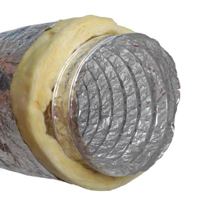 Cina Aluminum Foil And Fiberglass Insulated Flexible Duct For Thermal Insulation in vendita