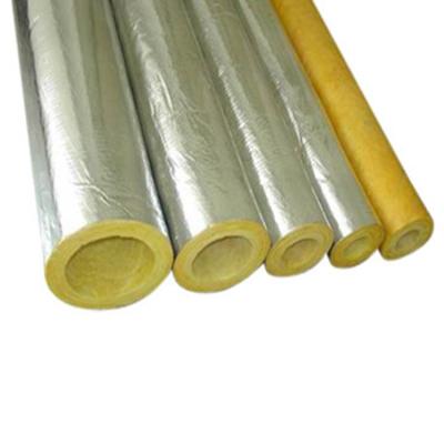 China 3 Inch Air Conditioner Copper Colored Aluminum Pipe Insulation Glass Wool Jacket for sale