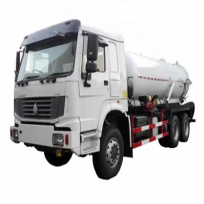 Cina 12 metri cubi 4x2 camion aspiratore di fognature SINOTRUK HOWO 6 ruote Euro2 vuoto in vendita