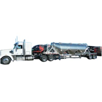 China 3 Axle V Type Aluminum Alloy Bulk Cement Semi Trailer 30,000liters For Bulk Cement Transportation for sale