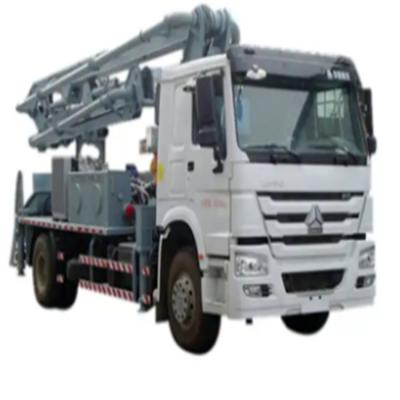 China SINOTRUK 33m 37m 6X4 EUROII 440 Horsepower Heavy Duty Concrete Pump Truck  Three Axle Cement Concrete Mixer Pump Truck for sale