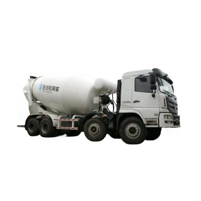 Cina Mobile pesante Shancman 8X4 Chassis Concrete Mixer Truck Discarica idraulica in loco in vendita