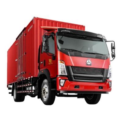 China Light Duty Sinotruk Howo 4x2 6 Wheel Box Cargo Truck 140HP  Lorry Truck With 18cbm 20cbm Loading Capcity for sale