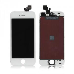 China iPHONE 5 Compatible Lcd Screen with Digitizer Without Parts - White for sale