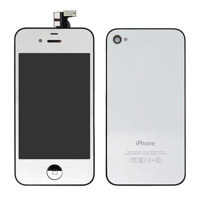 China iPHONE 4s Lcd Screen with Compatible Digitizer and Backcover - Silver for sale