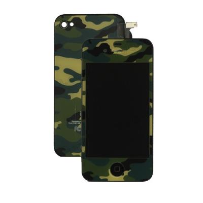 China iPHONE 4s Lcd Screen with Compatible Digitizer and Backcover - Camouflage for sale