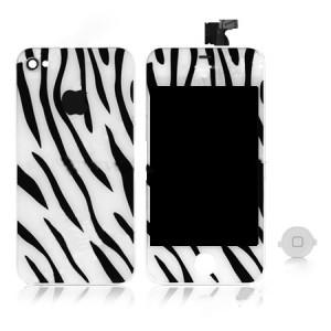 China iPHONE 4s Lcd Screen with Compatible Digitizer and Backcover - Zebra for sale
