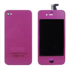 China iPHONE 4 Lcd Screen with Compatible Digitizer and Backcover - Purple for sale