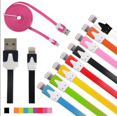 China 10FT 3M Flat Noodle USB Sync Data Charger iPhone 6 USB Cable,Wholesale iPhone 6 USB for sale