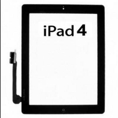 China iPad 4 touch screen 100% Tested! Black Touch Screen Glass Digitizer Replacement for sale