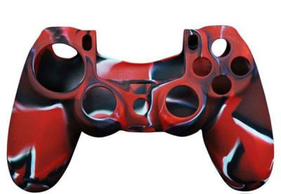 China Sony PS4 accessories camouflage red protective silicone case for sale