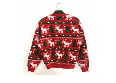 China Unisex Red Ugly Design Santa Xmas Knitted Acrylic Sweaters For Party for sale