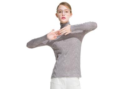 Cina Le alte donne del collo tricottano il nylon sottile molle del saltatore della manica lunga del maglione/materiale acrilico in vendita