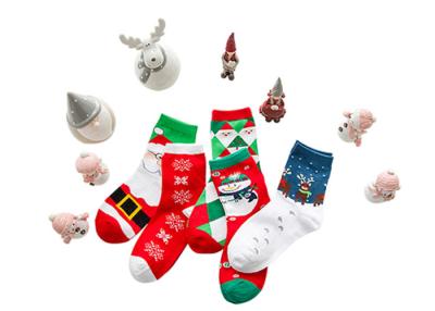 China Christmas Decoration Cotton Winter Socks 75% Cotton And 25% Spandex Material for sale