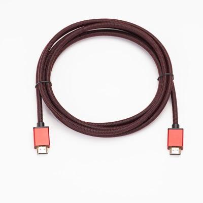 Cina cavo di alluminio ad alta velocità di 4k@60Hz HDR Shell Red Braided HDMI del cavo di 18Gbps HDMI in vendita