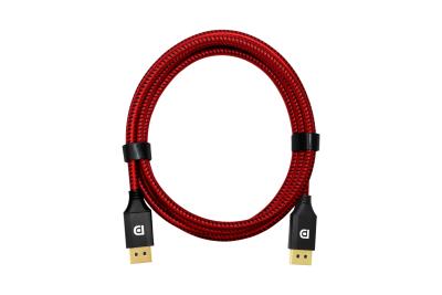 中国 金張りされた8K DisplayPortケーブル1.4はラップトップのための超高速DisplayPortのコード サポート決断を編んだ 販売のため