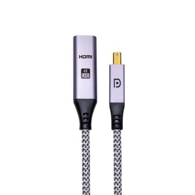 Cina Convertitore di alluminio di DP dell'adattatore di HDMI del video cavo di nylon di Displayport mini per l'esposizione di HDMI in vendita