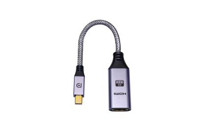 Cina Convertitore di alluminio di DP dell'adattatore di HDMI del video cavo di nylon di Displayport mini per l'esposizione di HDMI in vendita