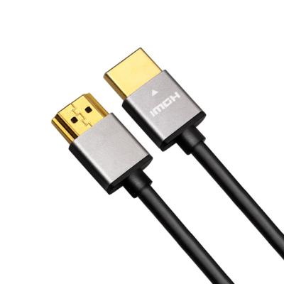 Cina L'alluminio dimagrisce ultra i connettori intrecciati cotone del cavo 36AWG 1080P 60HZ di HDMI in vendita