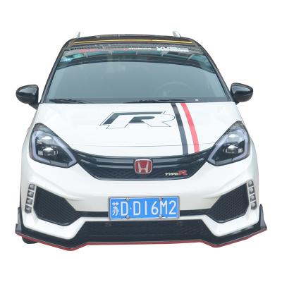 China 2018-2021 Honda Fit Carbon Fiber Front Bumper Lips Guard Body Kit 3Pcs for sale