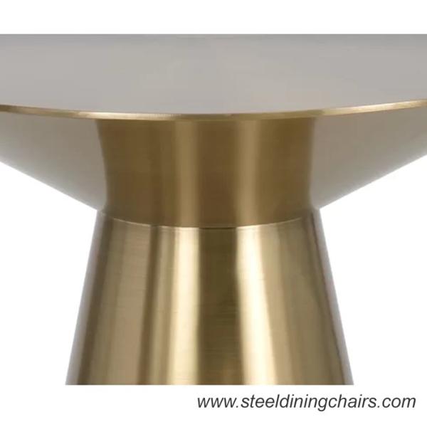 Quality ss Veneer Top Golden Metal Coffee Side Tables In Club Hotel Office for sale
