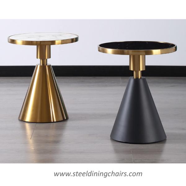 Quality Marble Top Coffee Table With Stainless Steel Legs for sale
