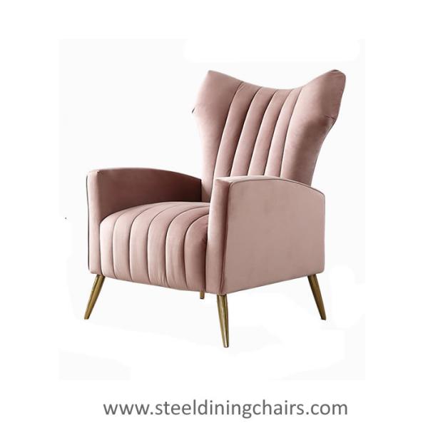 Quality Italian Style  Hotel Villa 1040mm 700mm Leather Single Seater Couch for sale