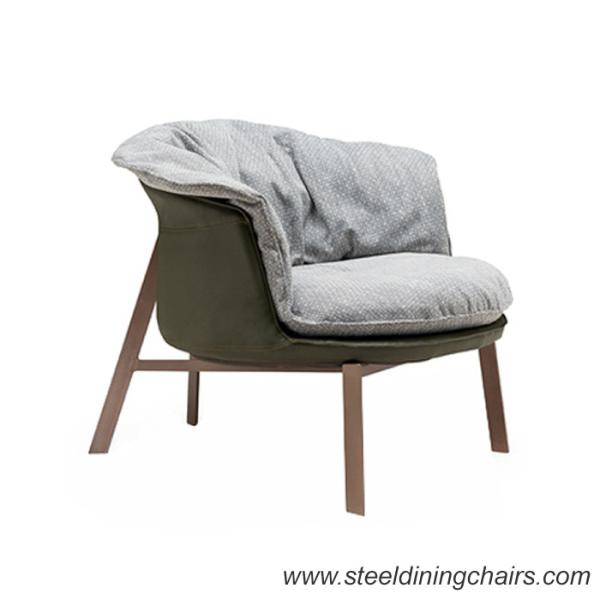 Quality Luxury Art 24.80KGS 630mm Leisure Stainless Steel Accent Chair for sale
