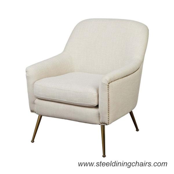 Quality Stainless Steel Leg Hotel Upholstered 860mm 760mm One Seater Armchair for sale