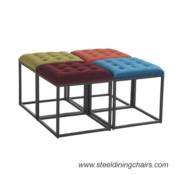Quality Black square tufted storage ottoman for sale