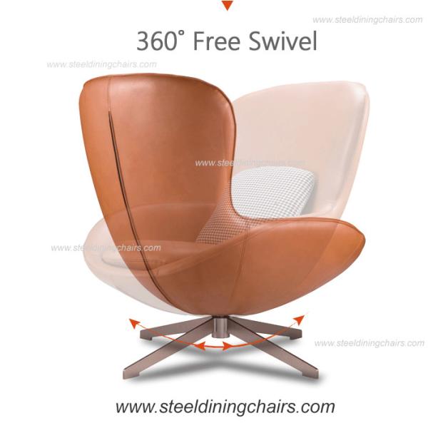Quality Fabric Covers Swivel Lounge Chair for sale