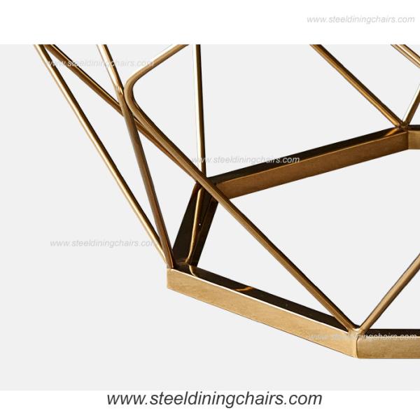 Quality Diamond 40cm 89cm Tempered Glass Stainless Steel Coffee Table for sale