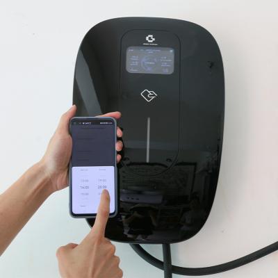 Cina 22kw caricatore astuto 32A Bluetooth dell'automobile elettrica di 3 fasi con la funzione senza fili in vendita
