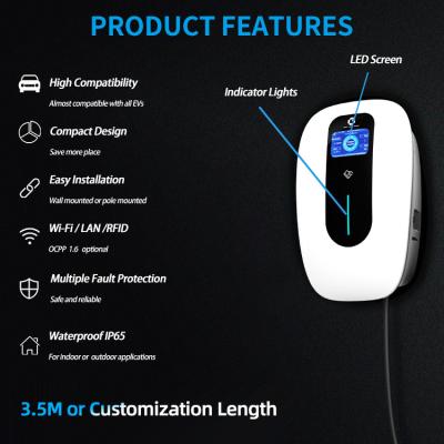 Cina Caricabatterie EV per auto elettriche 7KW 32A 50HZ - 60HZ Euro-Standard in vendita