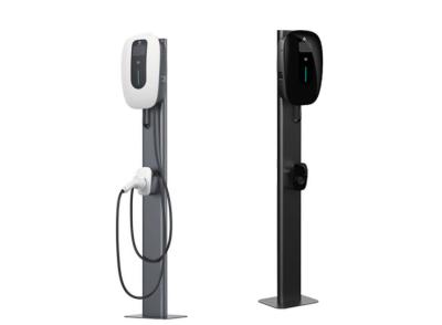 Cina 16A 11KW Caricabatterie per auto trifase EV per uso domestico Supporto da pavimento bianco nero in vendita